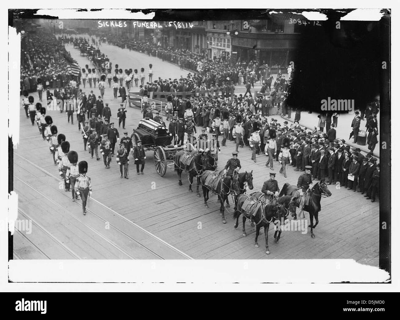 Sickles funeral, 5/8/14 (LOC Stock Photo - Alamy