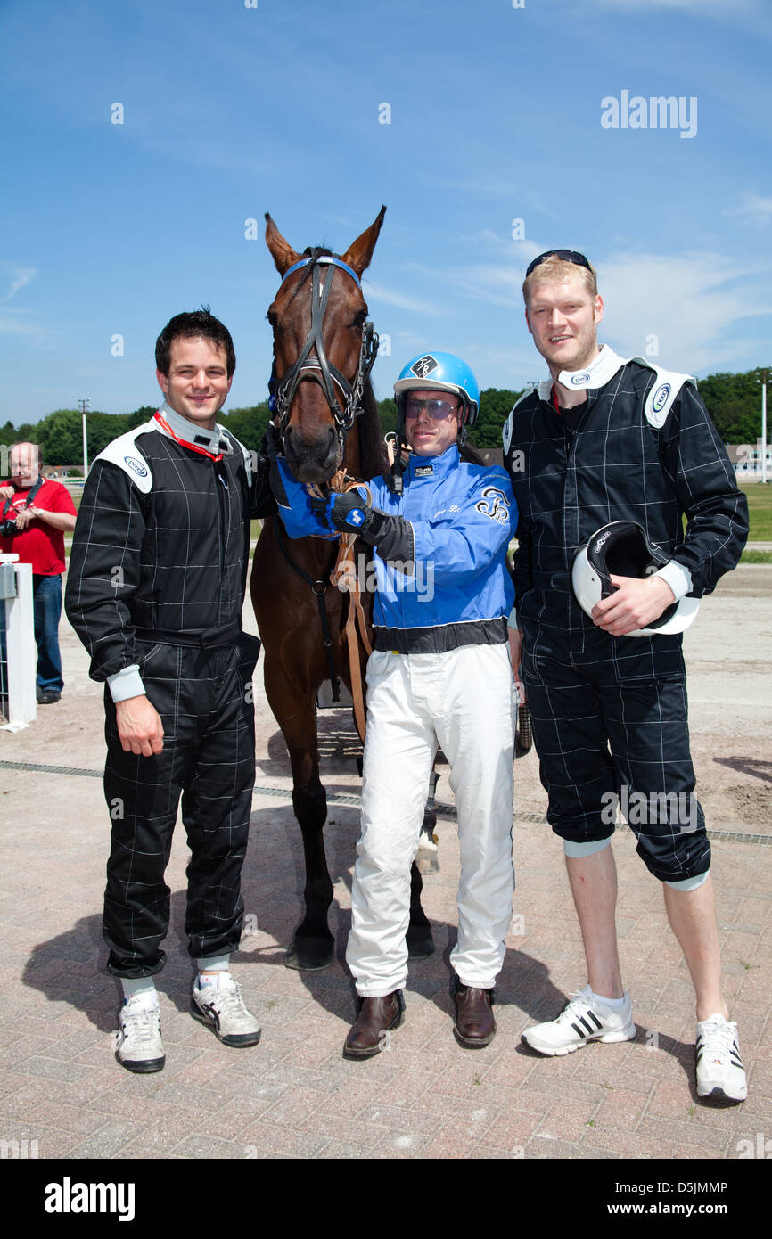 Matti Flohr, Timo Bolln and Jogi Bitter at the celebrity racing day at ...