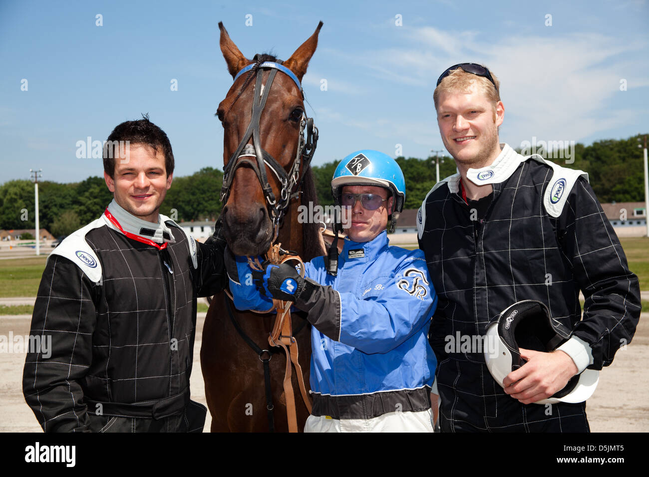 Matti Flohr, Timo Bolln and Jogi Bitter at the celebrity racing day at ...