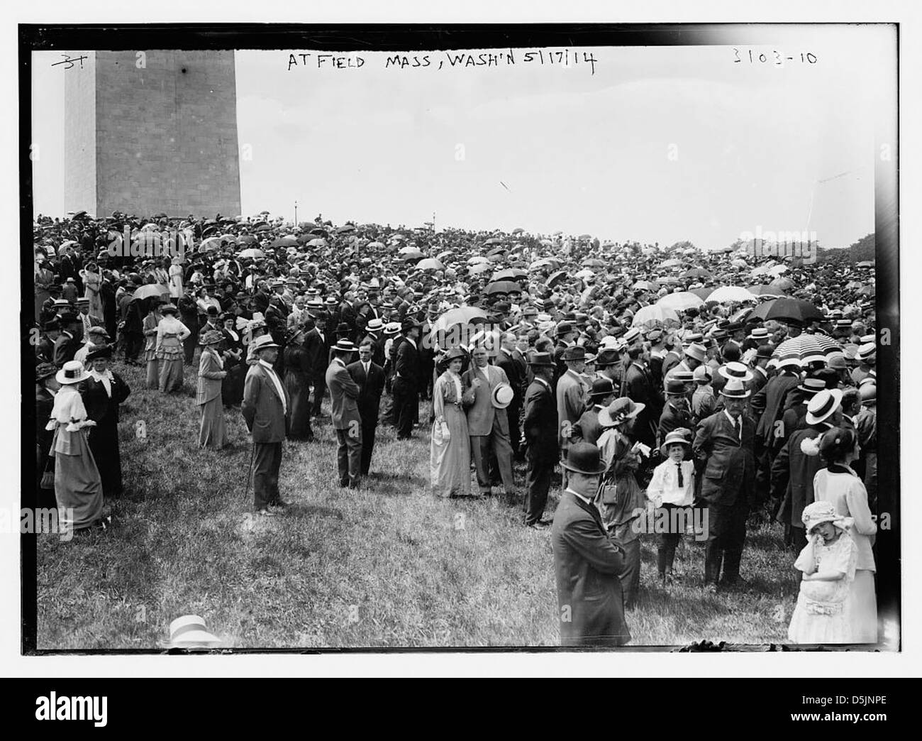A historic photograph from the Library of Congress, showing a large ...