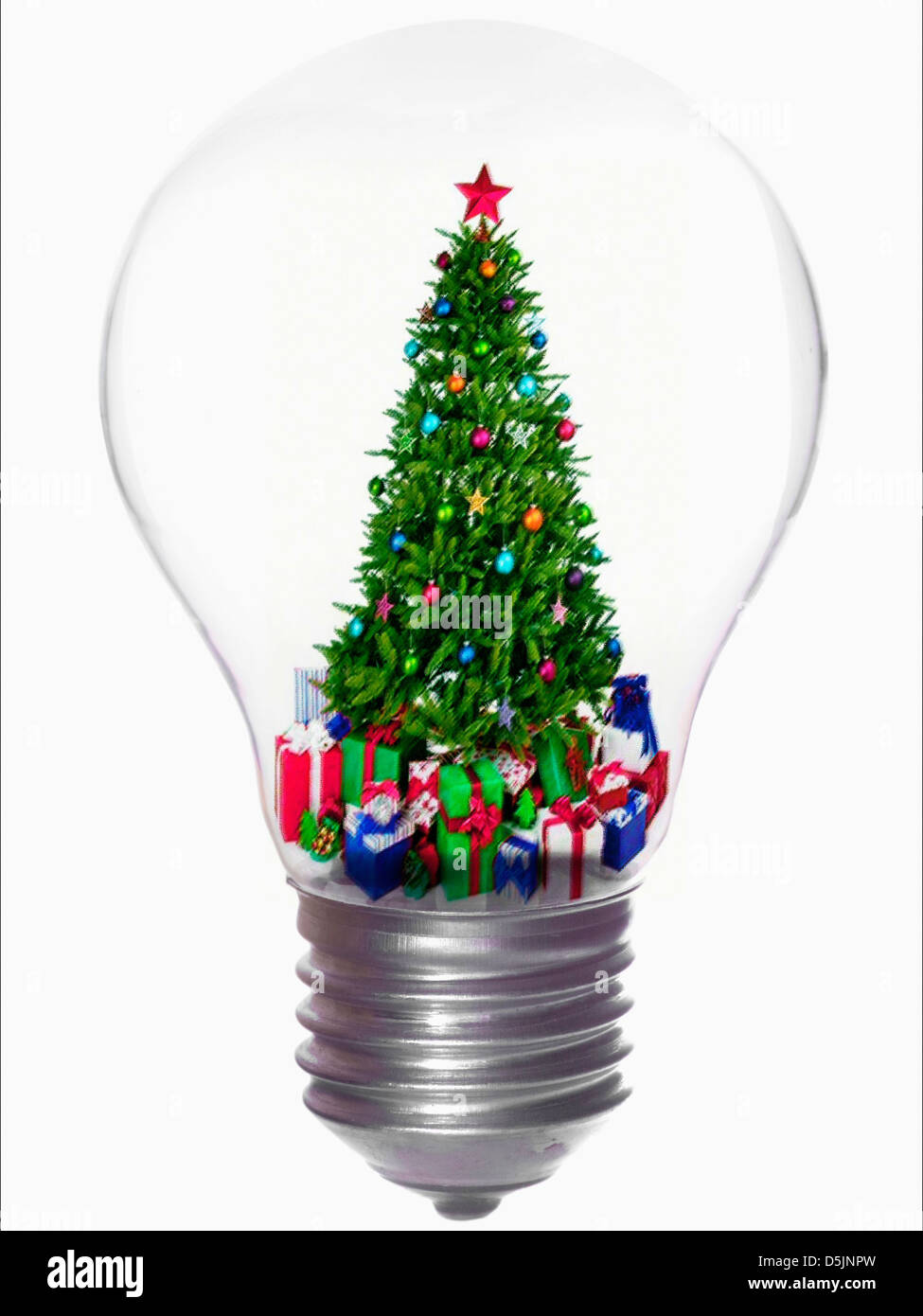 Lightbulb tree, Concept Stock Photo - Alamy