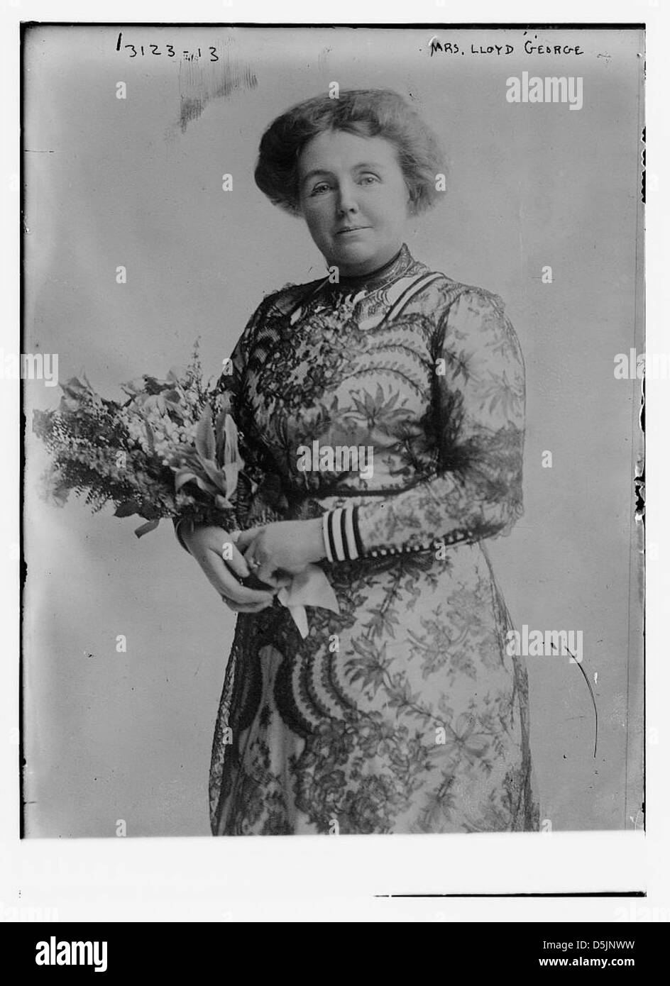 A portrait of Margaret Lloyd George, wife of British Prime Minister ...