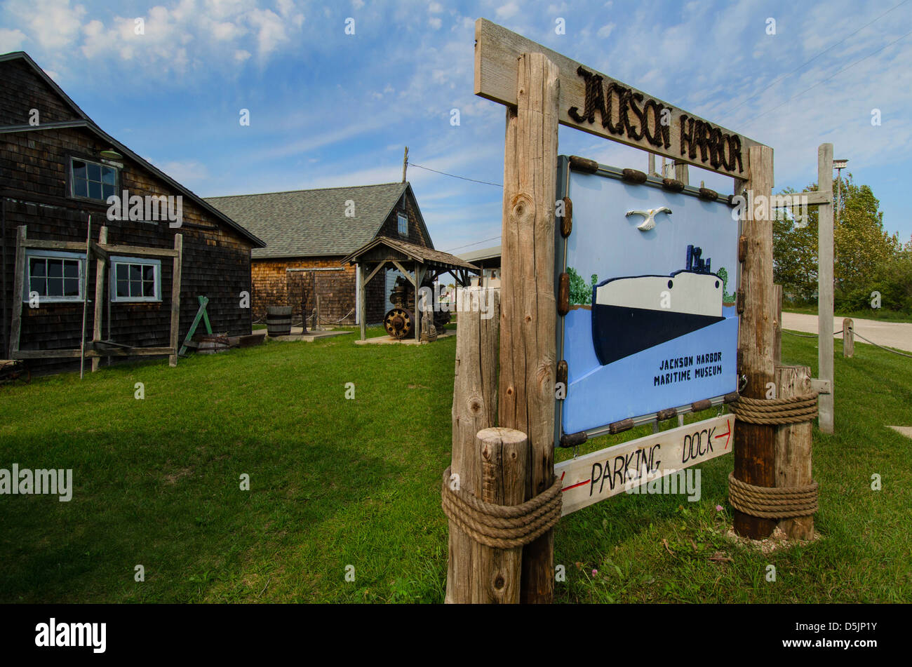 Jackson Harbor Maritime Museum in the Door County town of Jackson ...