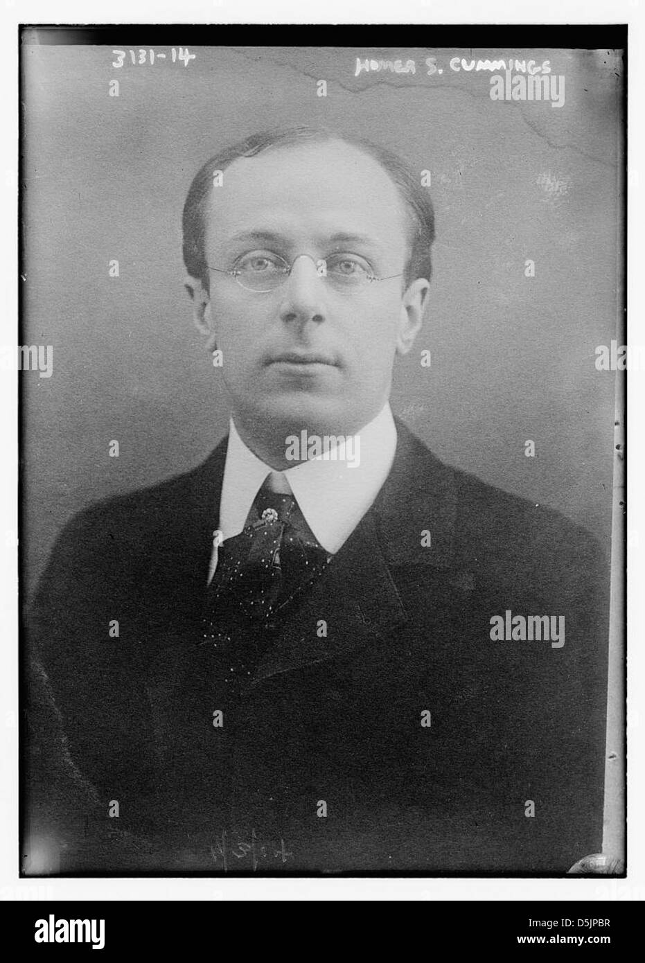 A portrait of Homer S. Cummings, a prominent figure in the Democratic ...