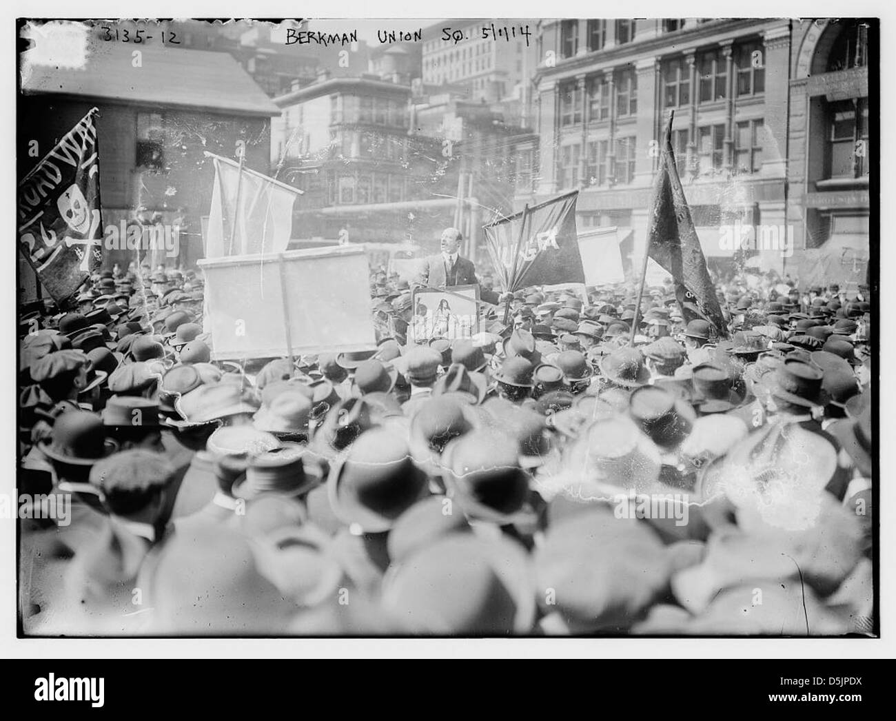 A photograph of Alexander Berkman at Union Square, New York City, on ...