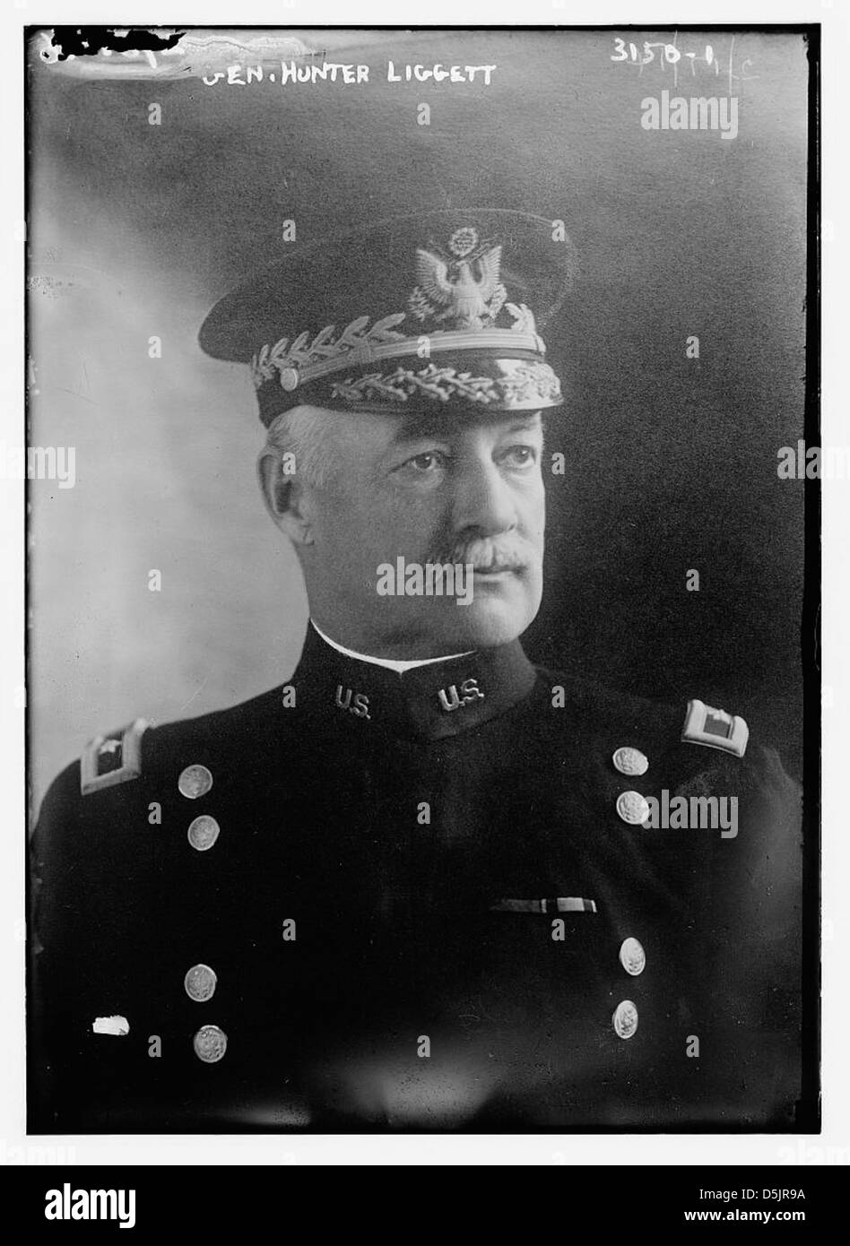 A portrait of General Hunter Liggett, an important military leader in ...