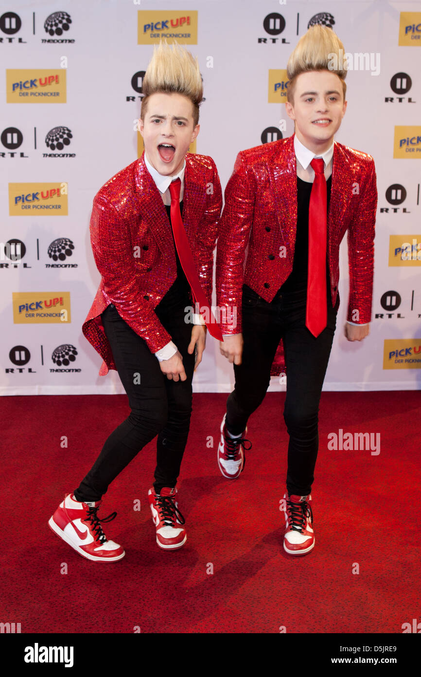 Jedward at German RTL2 TV show The Dome at Colosseum Theater. Essen ...