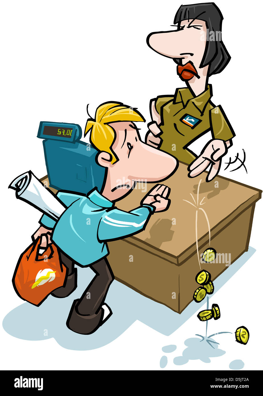 Angry customer employee store hi-res stock photography and images - Alamy