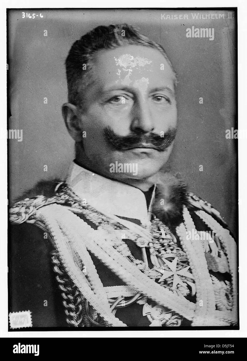 A portrait of Kaiser Wilhelm II, the German Emperor, featuring his ...