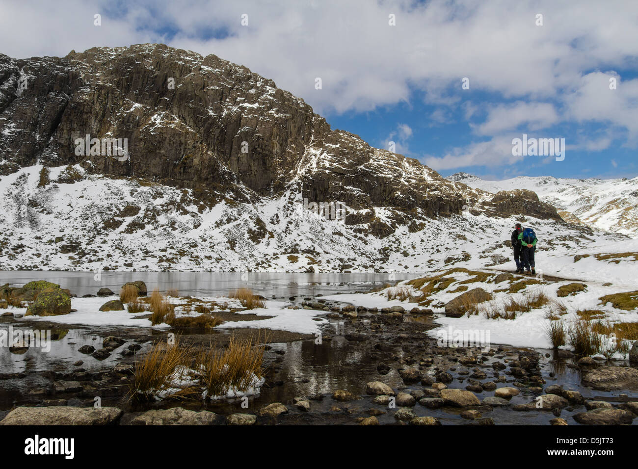 Winter in the English Lake District - Jack's Rake scramble on Pavey Ark ...