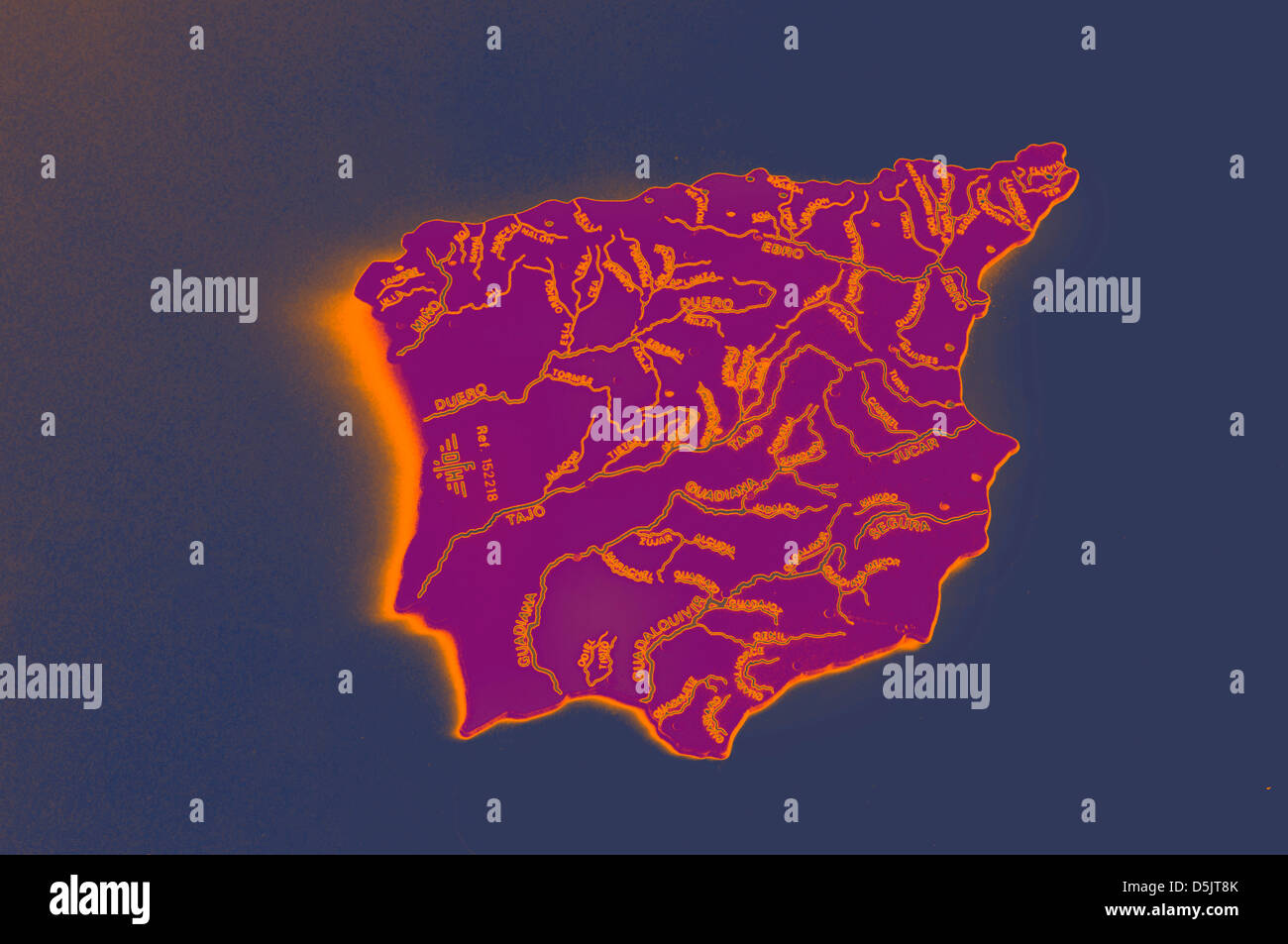 Spain map, Country European Country CEE Stock Photo - Alamy