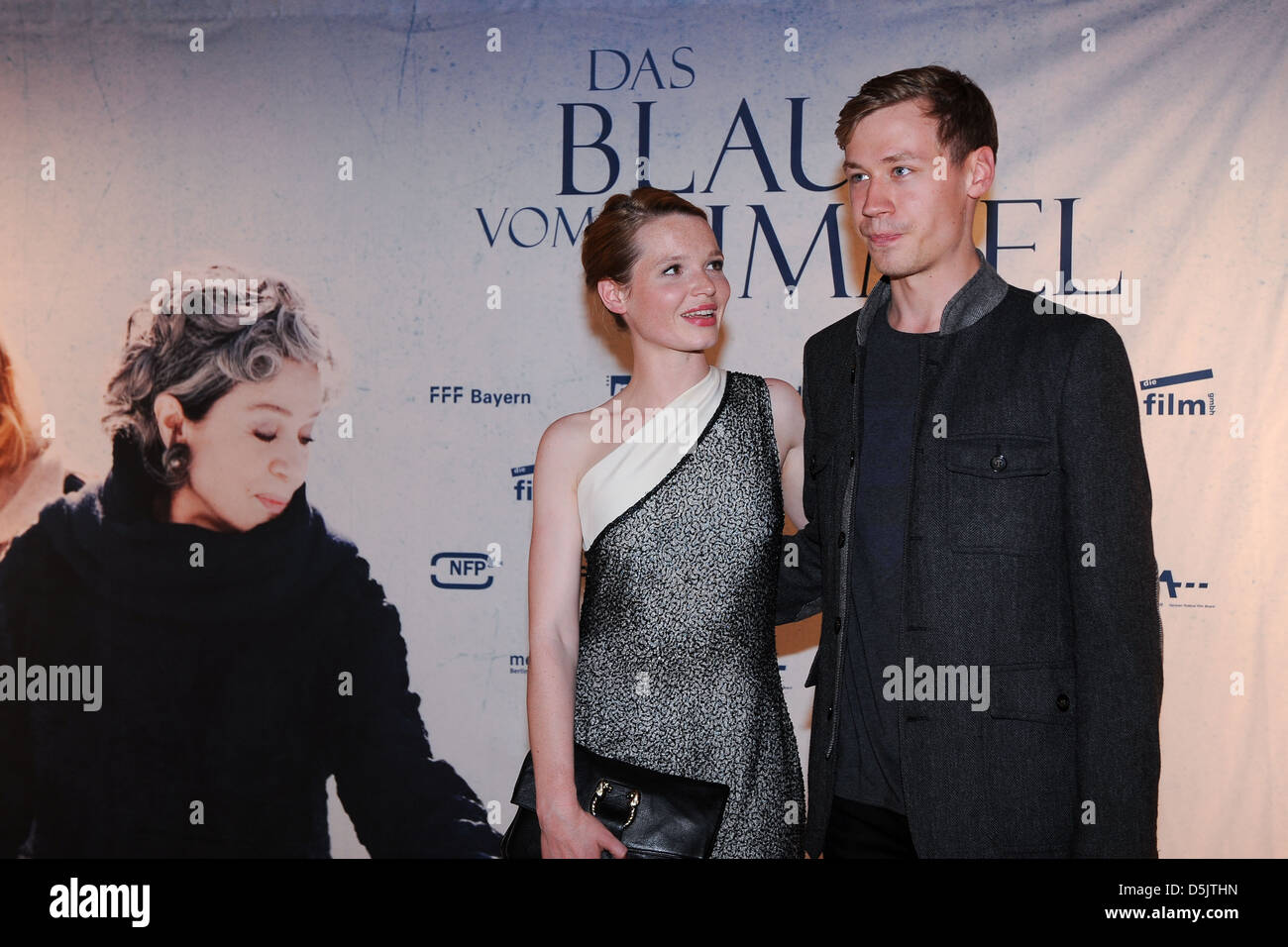 Karoline Herfurth and David Kross at the Berlin premiere of 'Das Blaue ...
