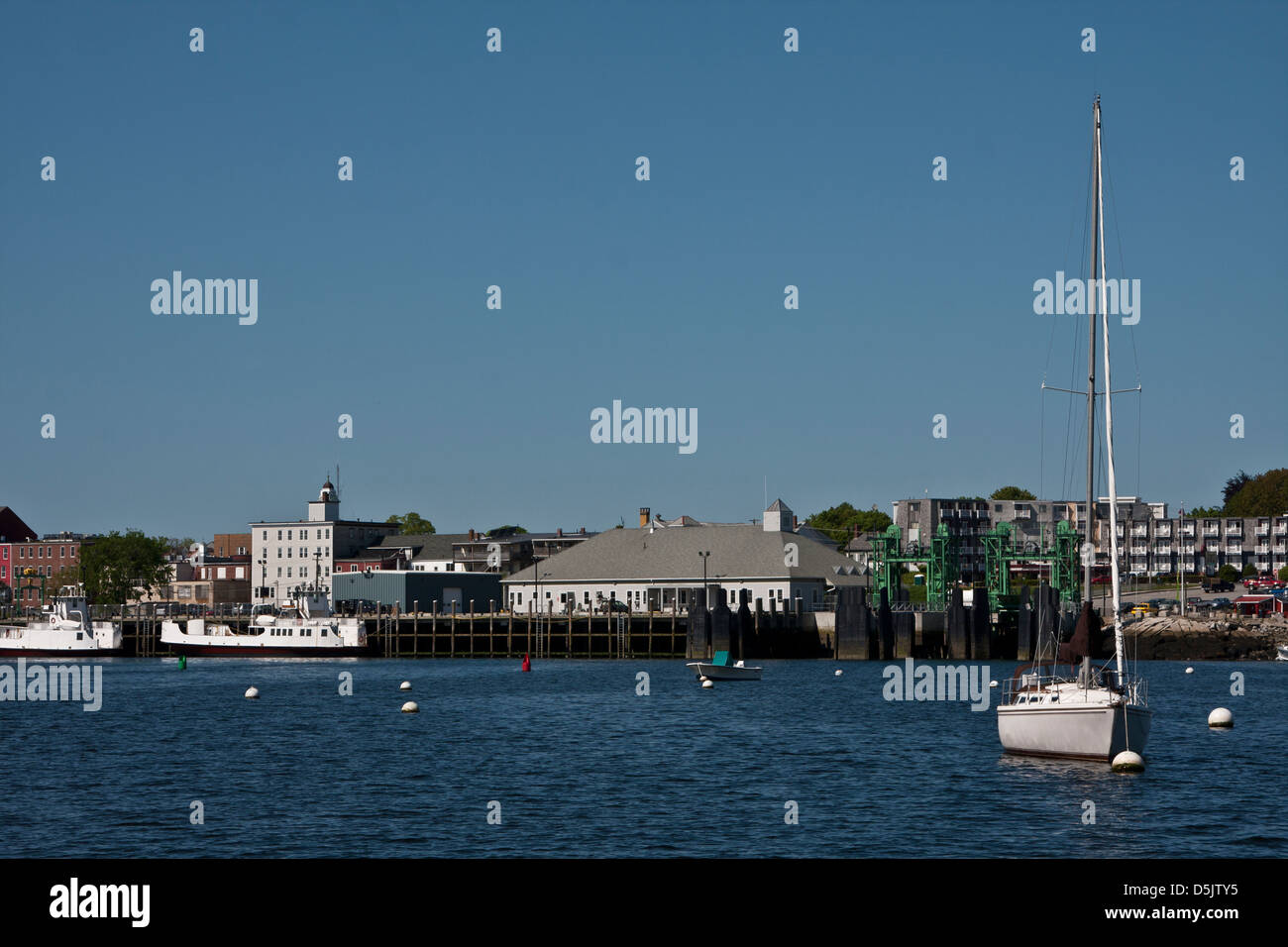 Rockland Maine, spare inter-island ferries Everett Libby and North ...