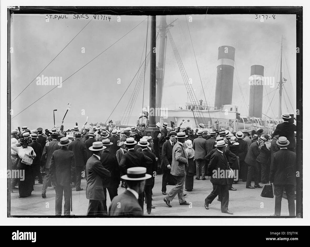 A photograph of the auxiliary cruiser SS Saint Paul (SP-1643) sailing ...
