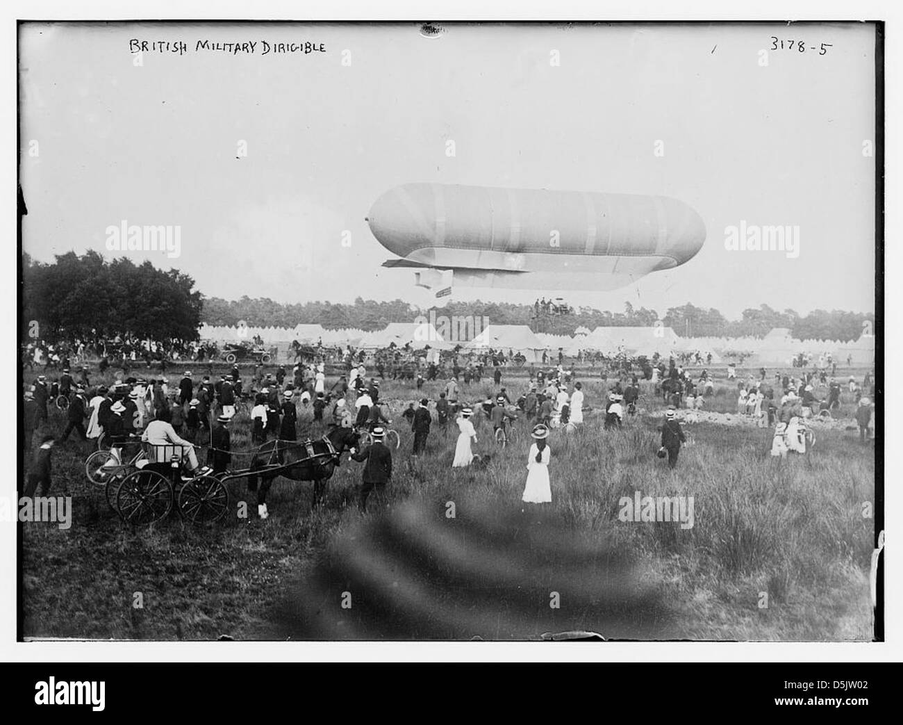 A photograph of the British Army Dirigible No. 2, also known as Capper ...