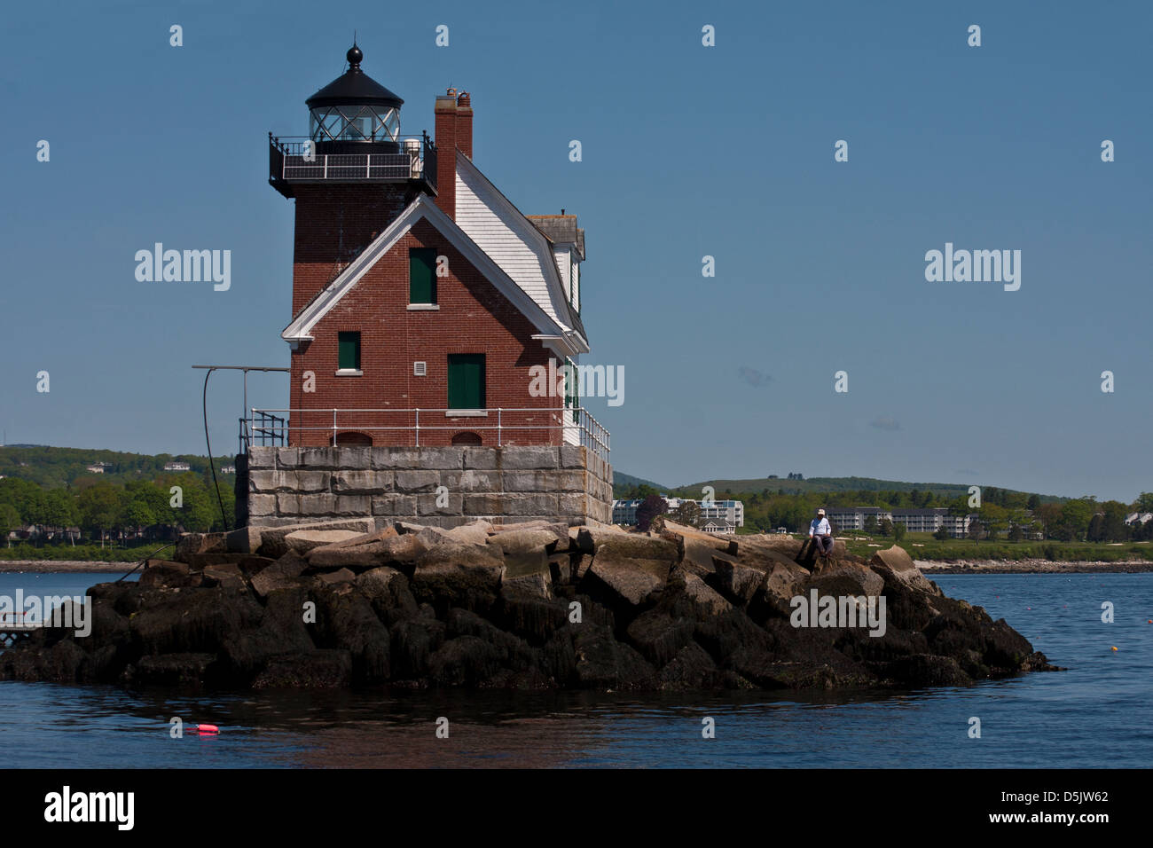 Rockland breakwater lighthouse hi-res stock photography and images - Alamy