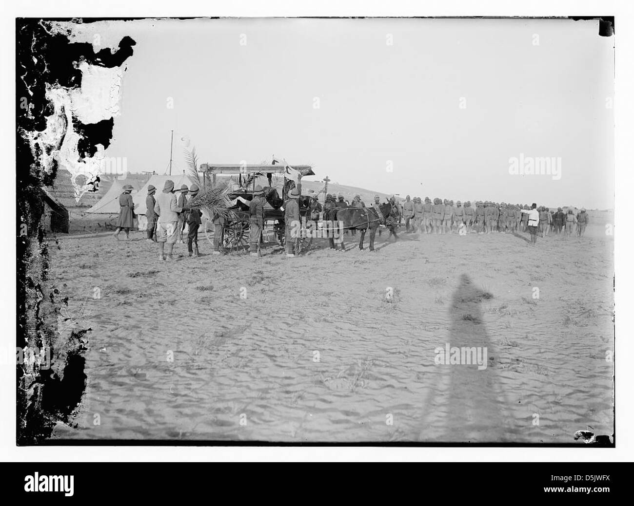 A photograph depicting the funeral of a German Catholic soldier, named ...