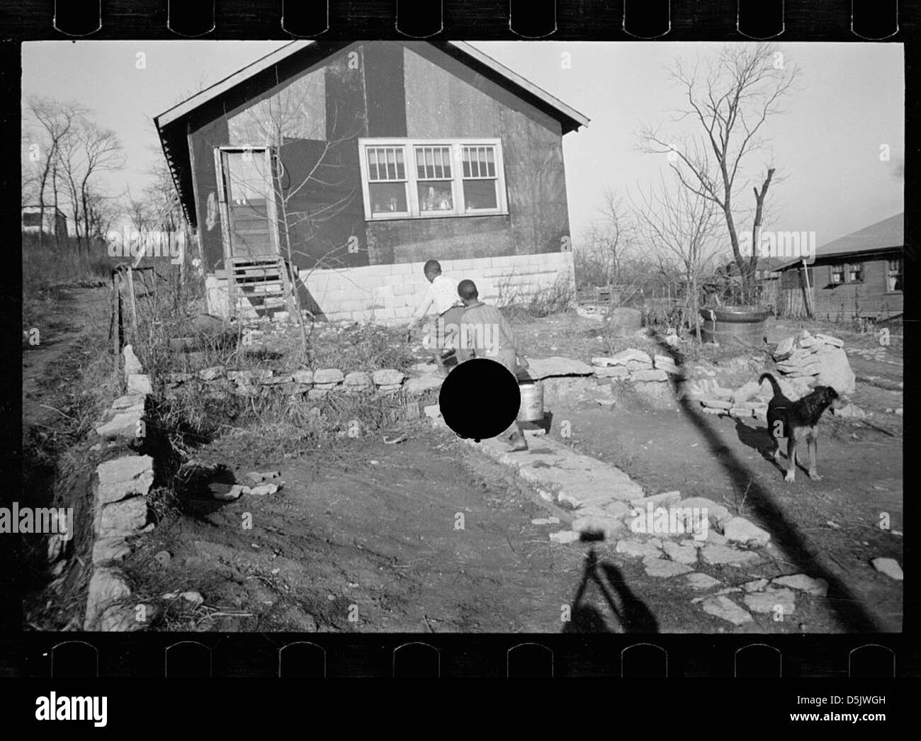 This photograph depicts a house in Lockland, Ohio, capturing the ...