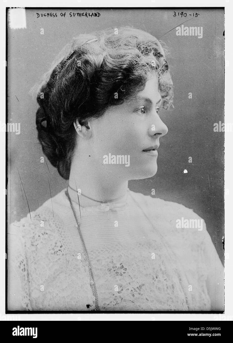 This photograph shows the Duchess of Sutherland, who was honored with ...