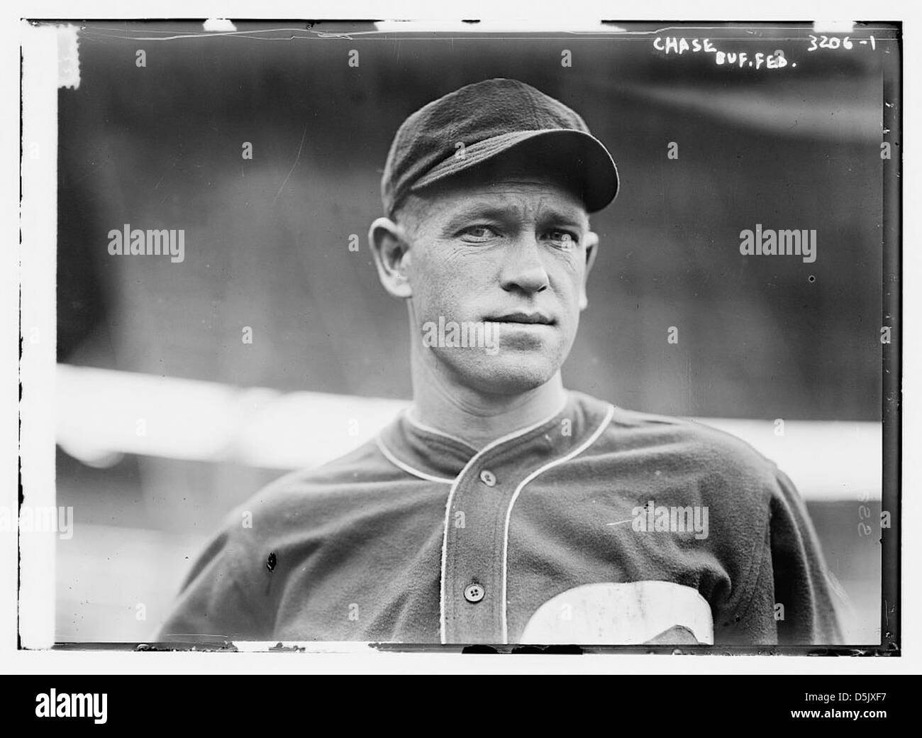 This photograph shows Hal Chase of the Buffalo Federal League baseball ...