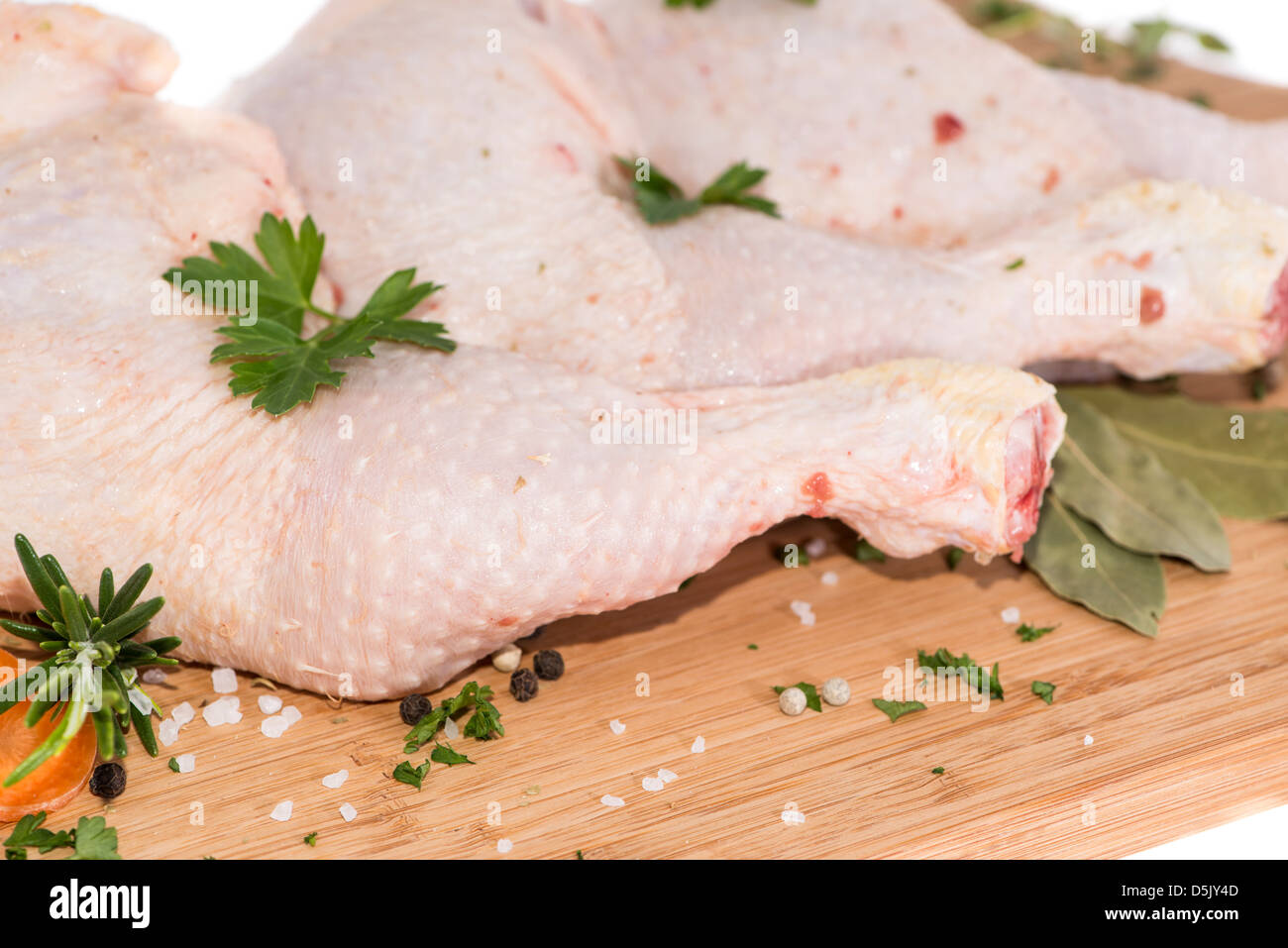 Raw Chicken Legs isolated on white background Stock Photo - Alamy