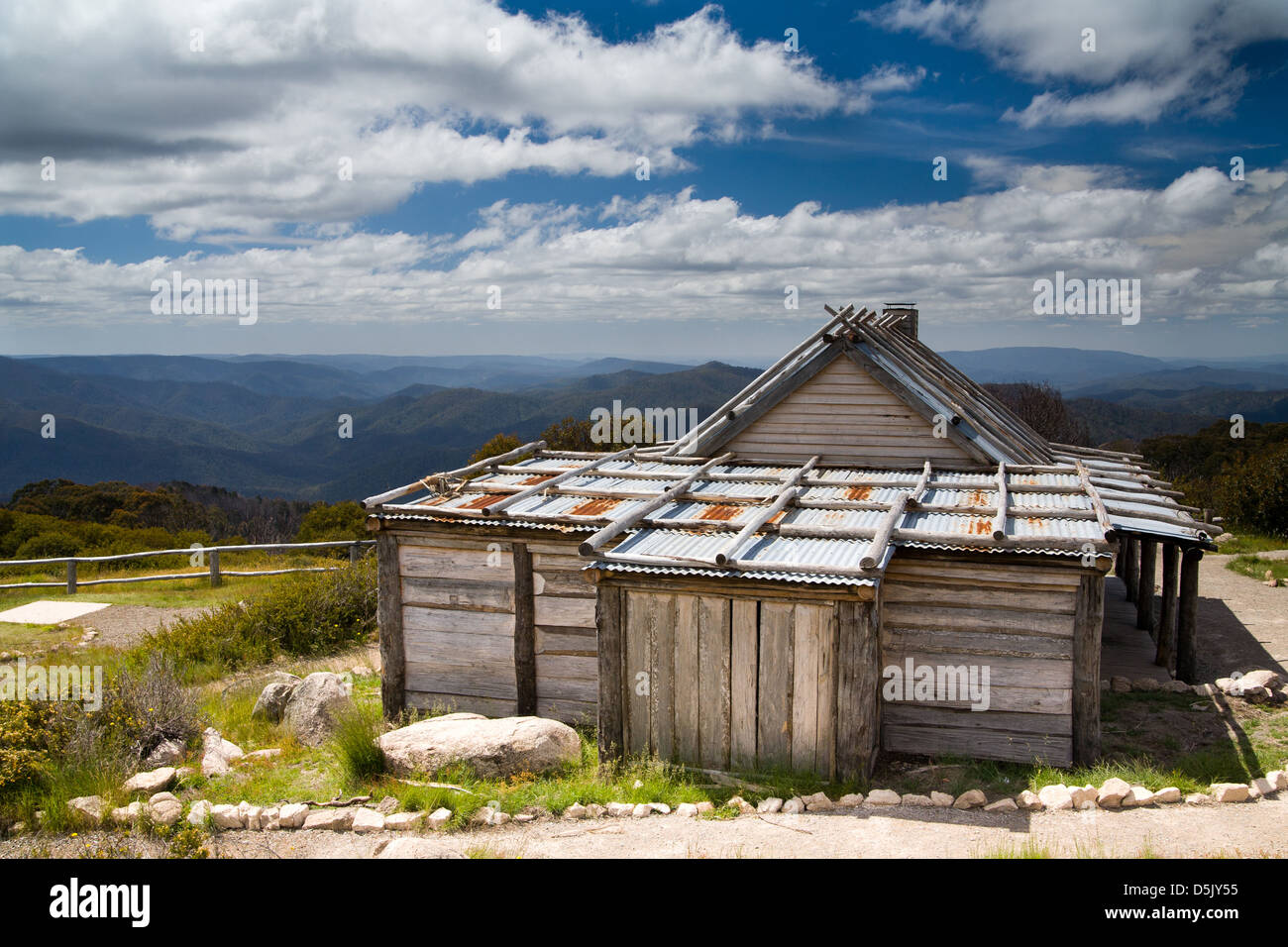 Craigs Hut from the set of 'Man from Snowy River' in Victoria's High ...
