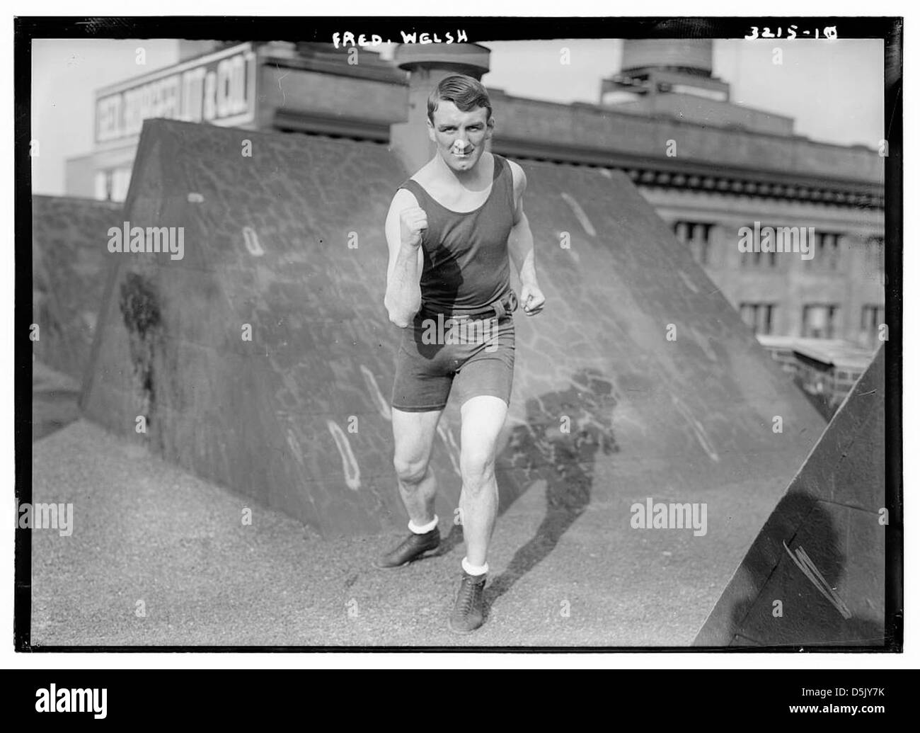 Fred Welsh is captured in this photograph, with an emphasis on his ...