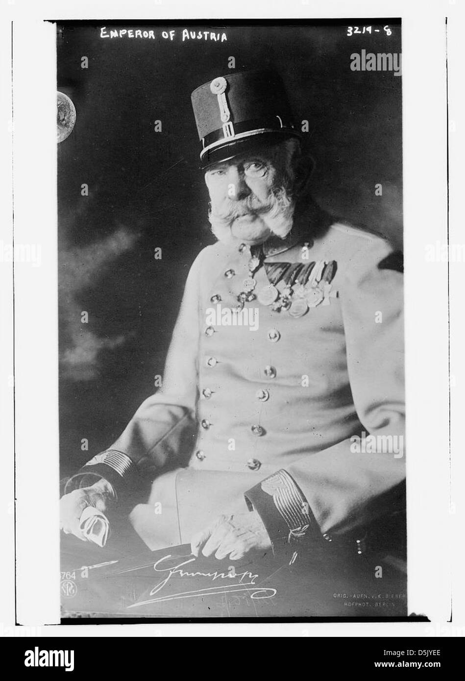 This historical portrait features the Emperor of Austria, a prominent ...