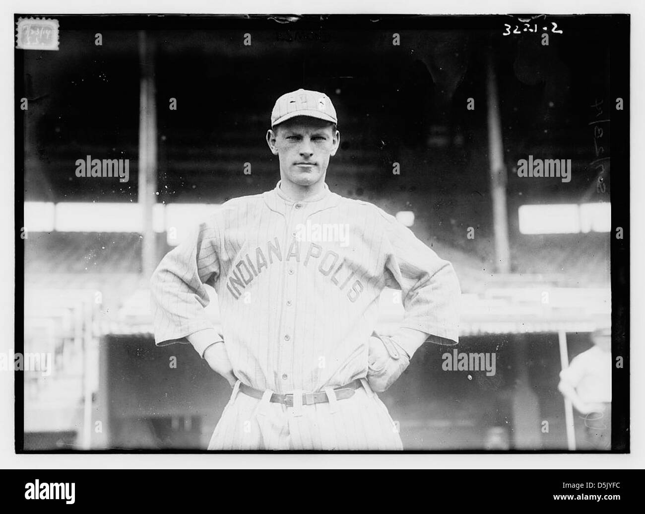 This image shows Jimmy Esmond, a player for the Indianapolis Hoosiers ...