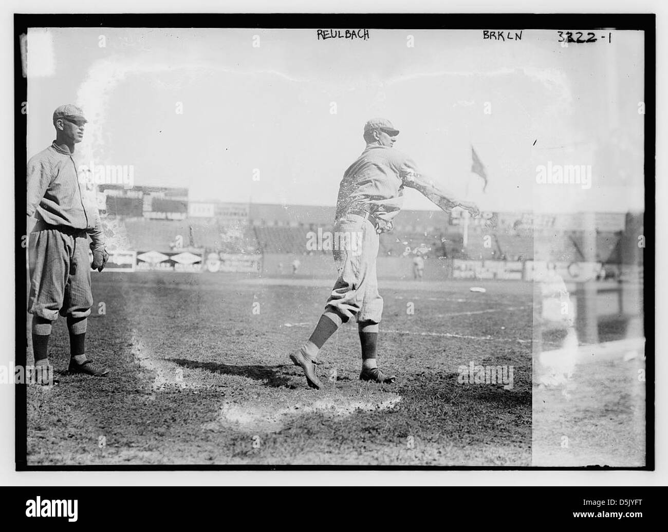 Ed Reulbach, a pitcher for the Brooklyn National League team, is shown ...