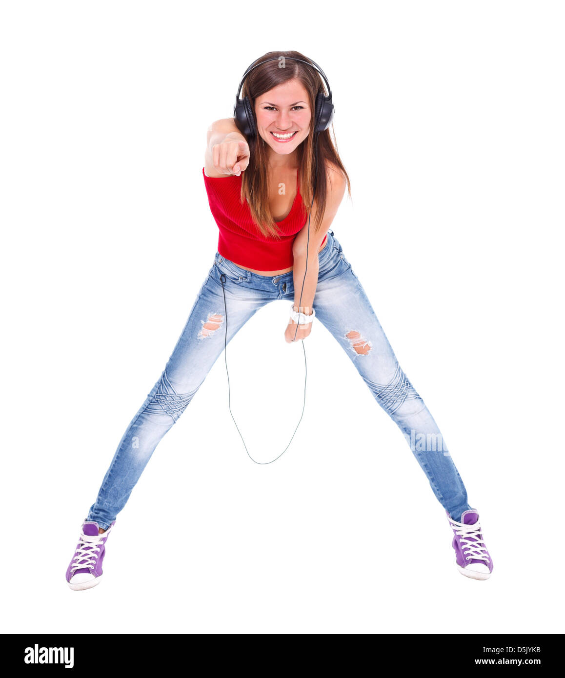 Portrait Beautiful Woman Bending Over High Resolution Stock Photography ...