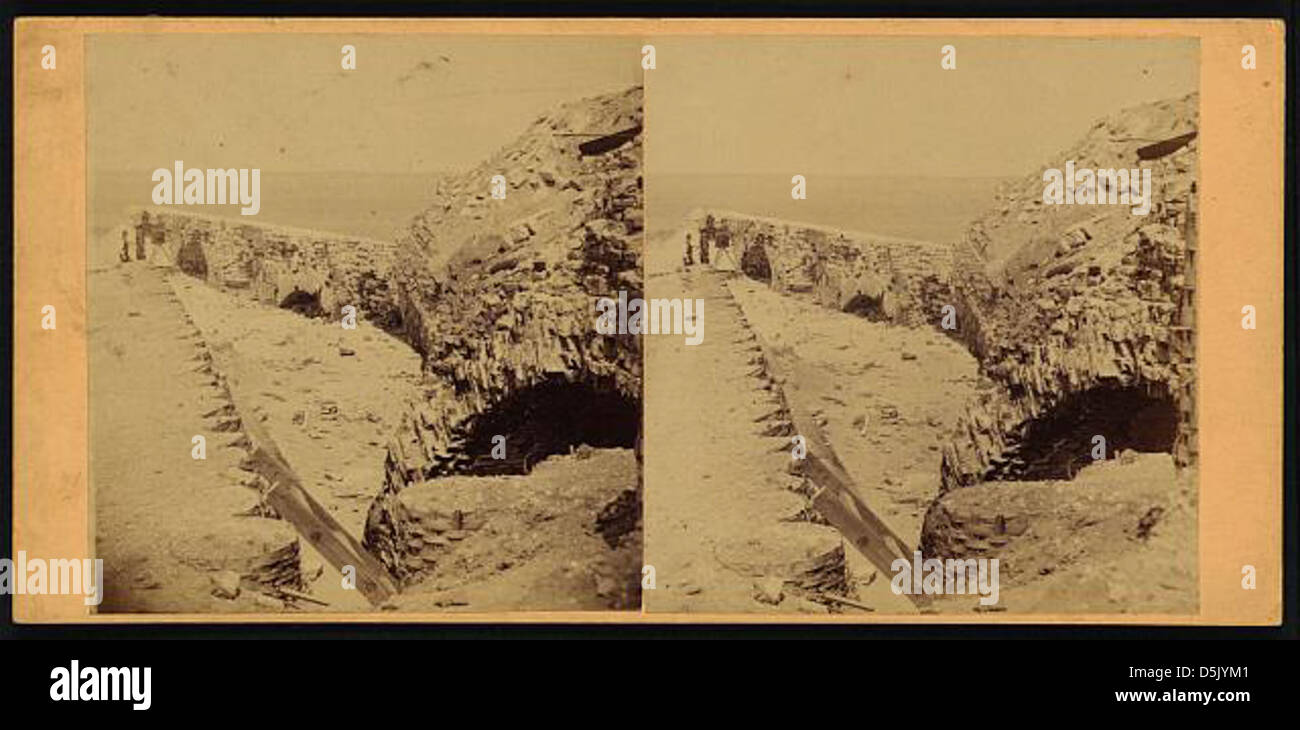 The parapet of Fort Sumter, located in Charleston Harbor, South ...