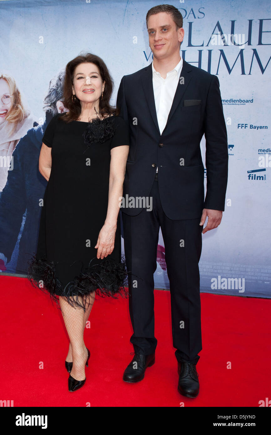 Hannelore Elsner and son Dominik at the world premiere of 'Das Blaue ...