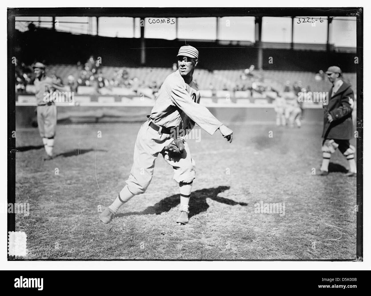 This photograph features Jack Coombs, a pitcher for the Philadelphia ...