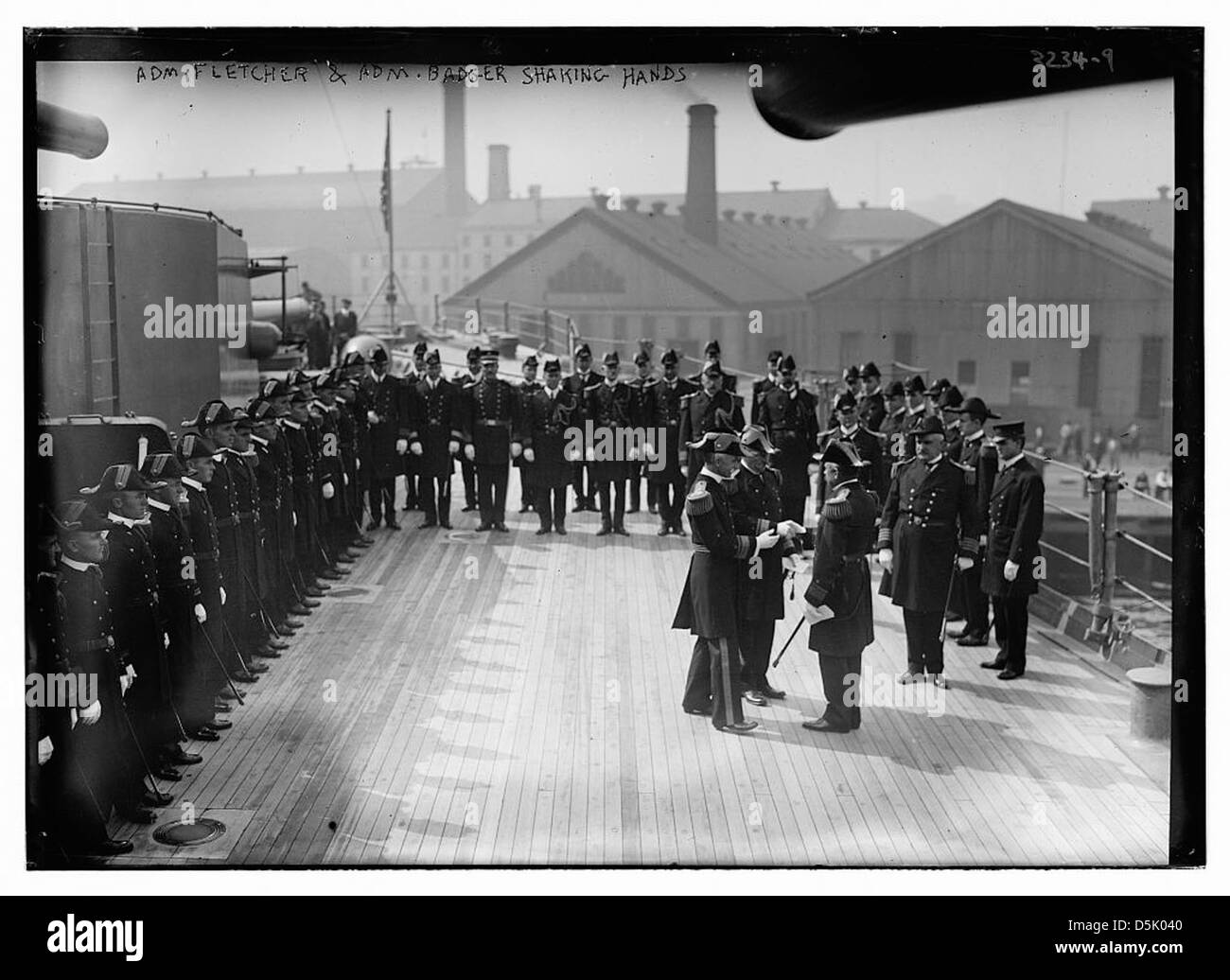 In this photograph, Frank F. Fletcher and Charles J. Badger, both Medal ...