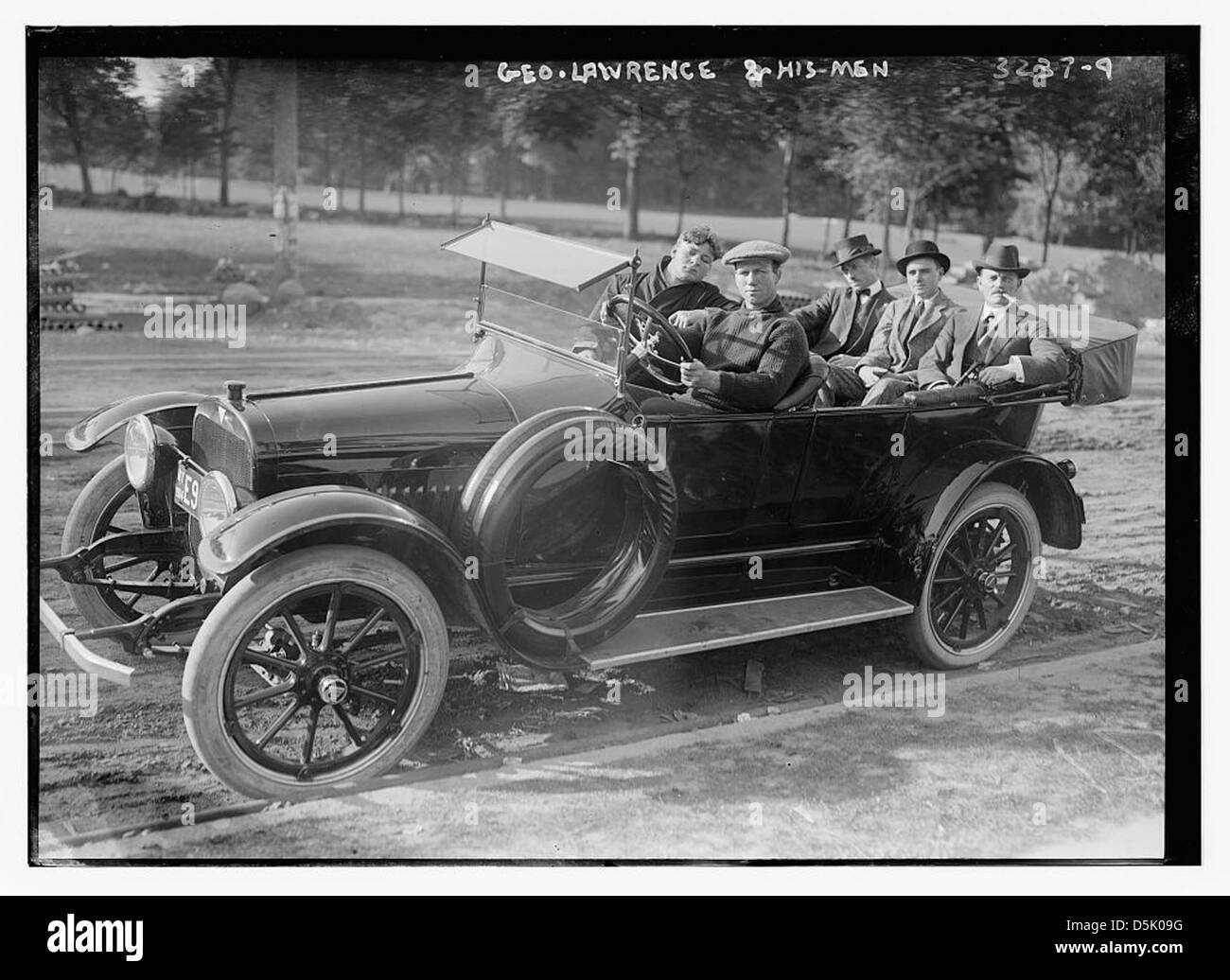 This image features George Lawrence and his team, along with a Hudson ...