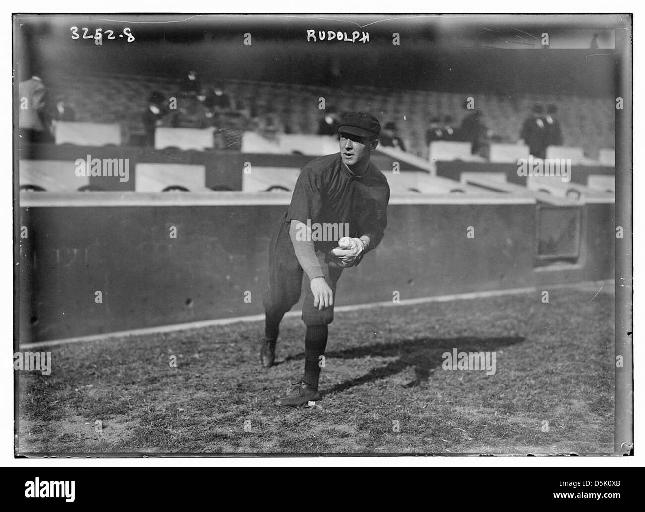 Dick Rudolph, a baseball player for the Boston Braves, is shown ...
