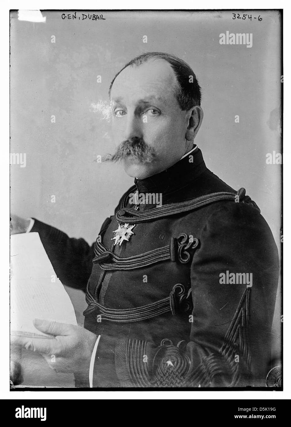 This photo shows General Dubail, a prominent French military leader ...