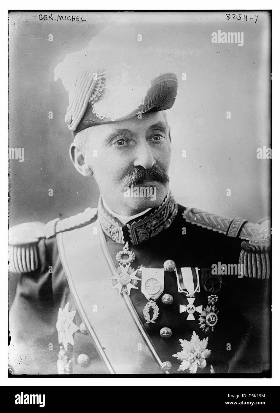 This portrait features General Victor Michel of France, a prominent ...