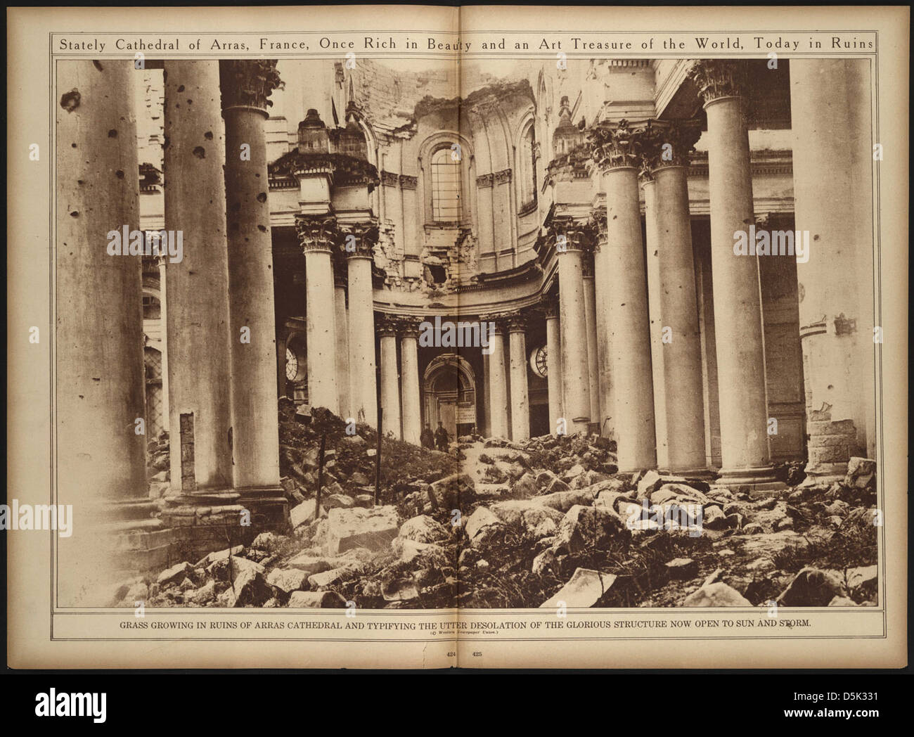 The ruins of arras cathedral hi-res stock photography and images - Alamy