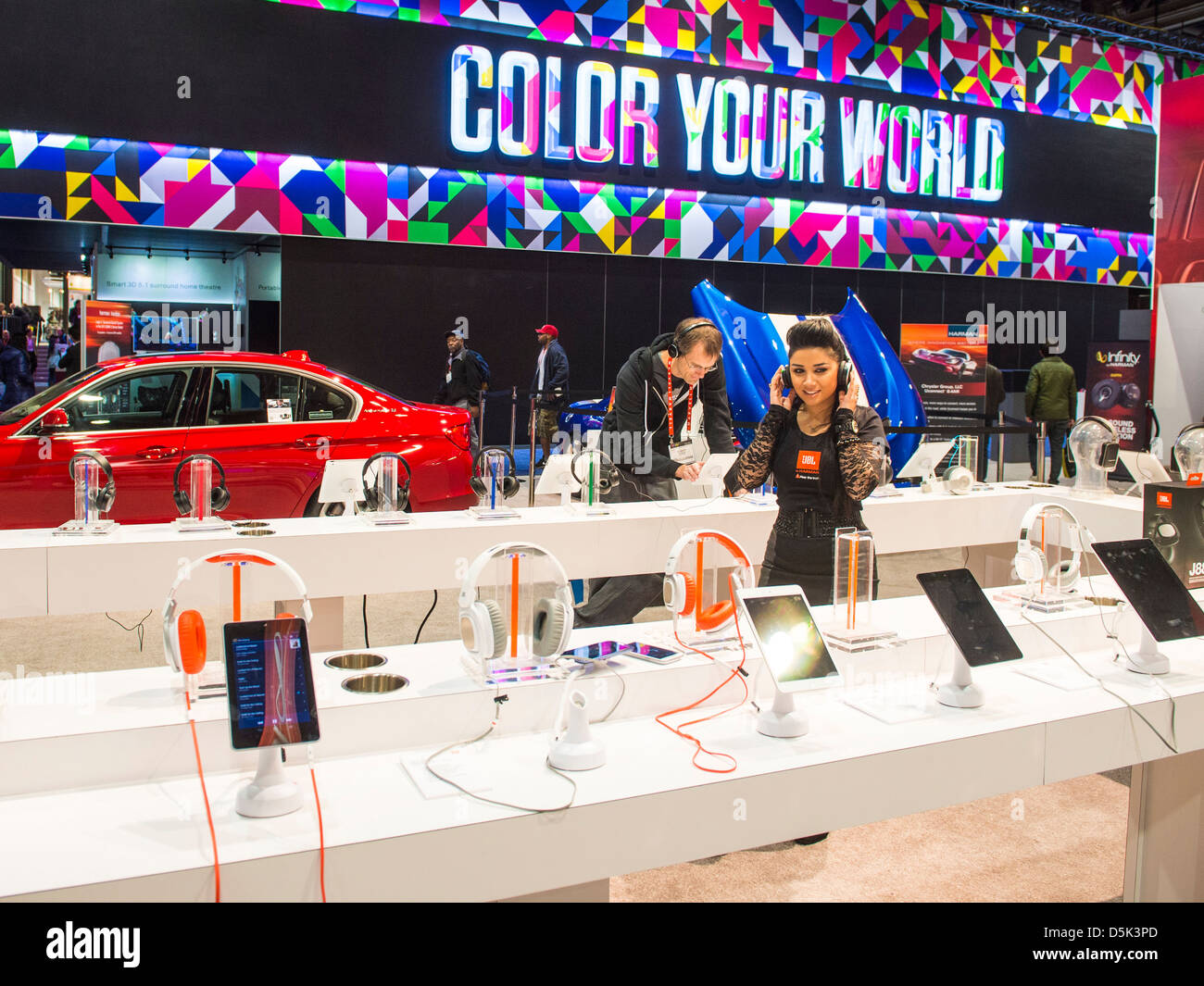 The Sony booth at the CES show held in Las Vegas Stock Photo - Alamy
