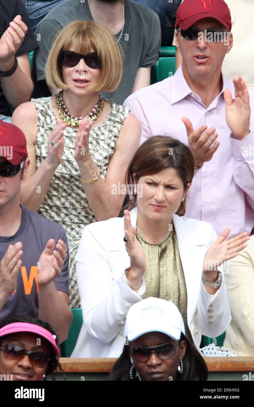 Anna Wintour at the Roland Garros French Open Final. Paris, France - 05 ...