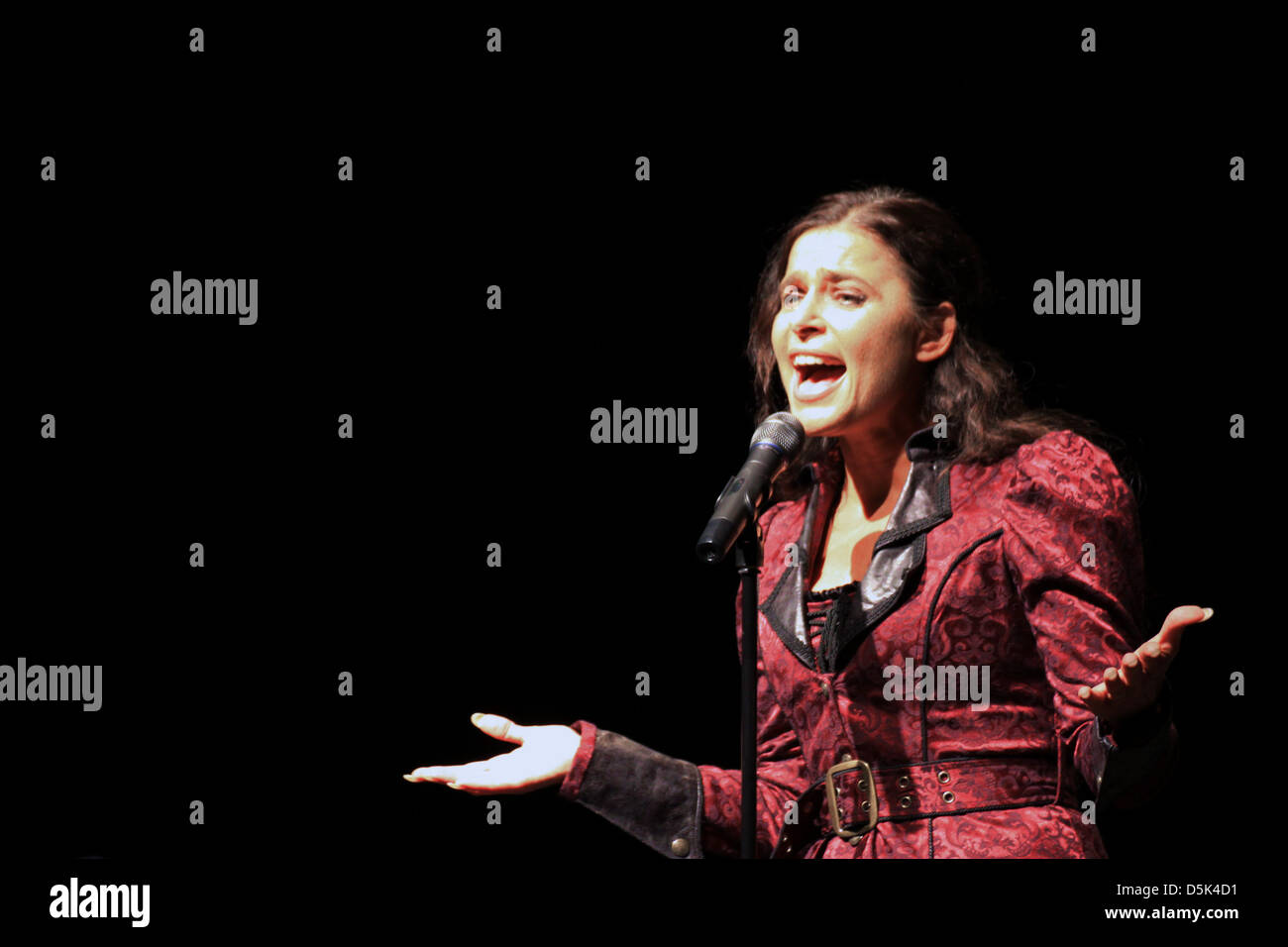 Julia Neigel aka Jule Neigel performing live at Schlossparktheater ...