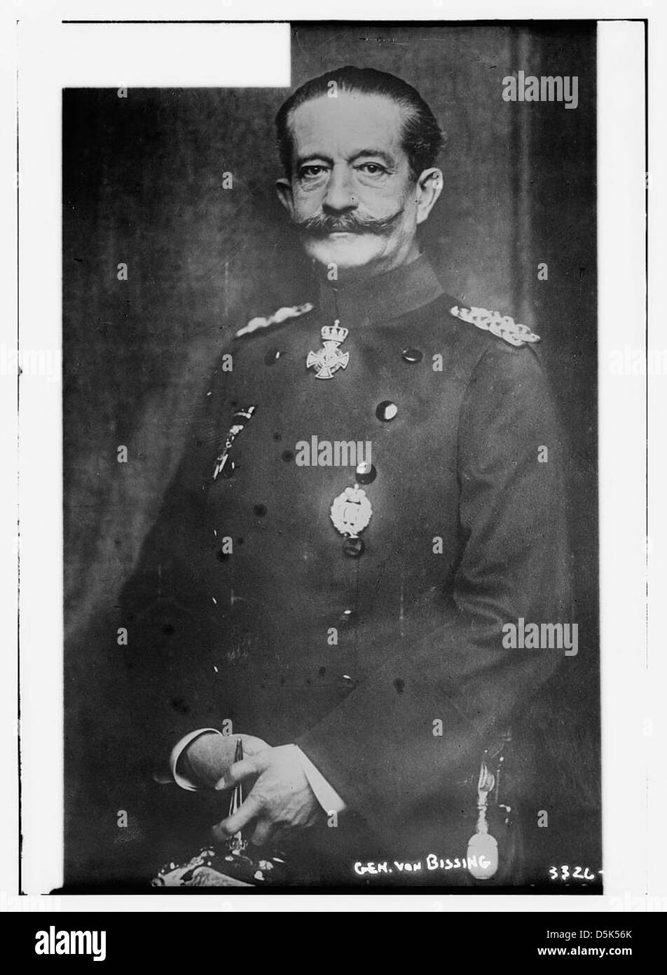 A photograph of General von Bissing, a German military leader during ...