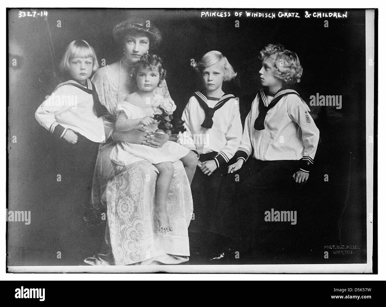 A photograph from 1913 depicting Princess of Windisch-Gratz with her ...