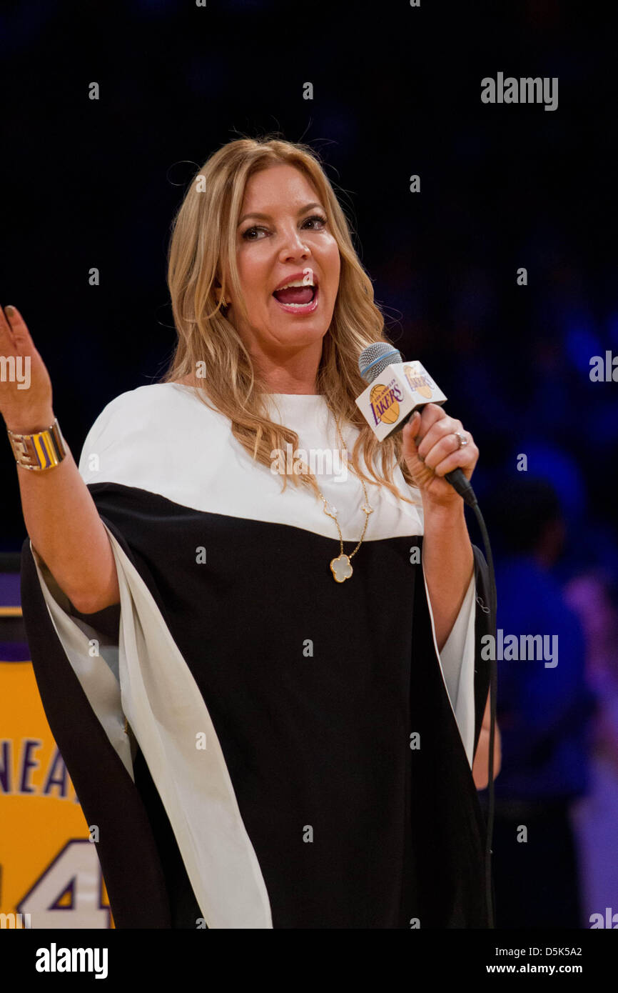 Los Angeles, California, USA. 2nd April 2013. Los Angeles Lakers owner ...