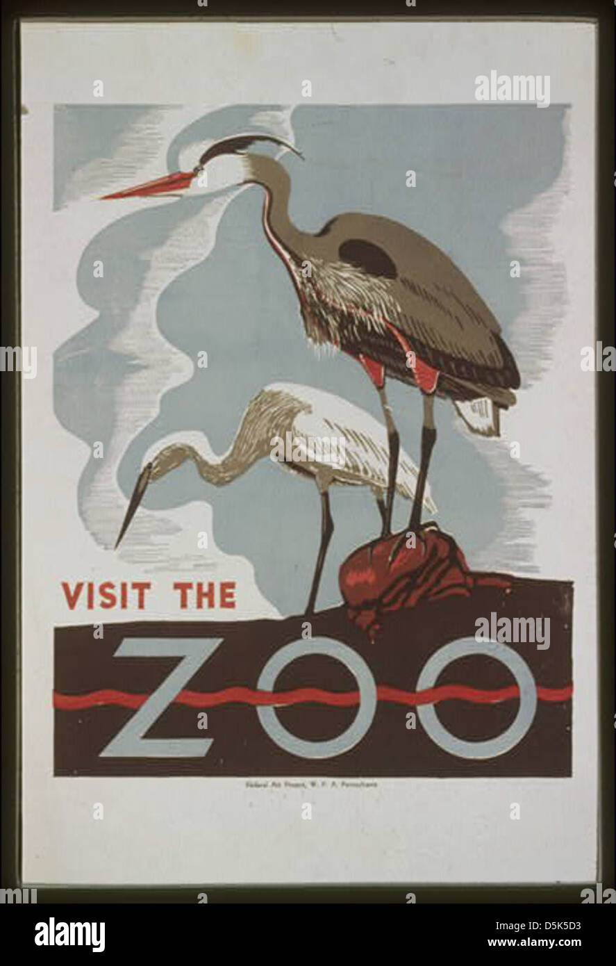 A photograph inviting the public to visit the zoo, likely capturing ...
