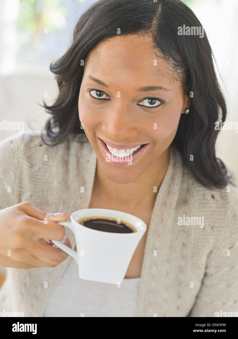 Woman fresh morning coffee hi-res stock photography and images - Alamy