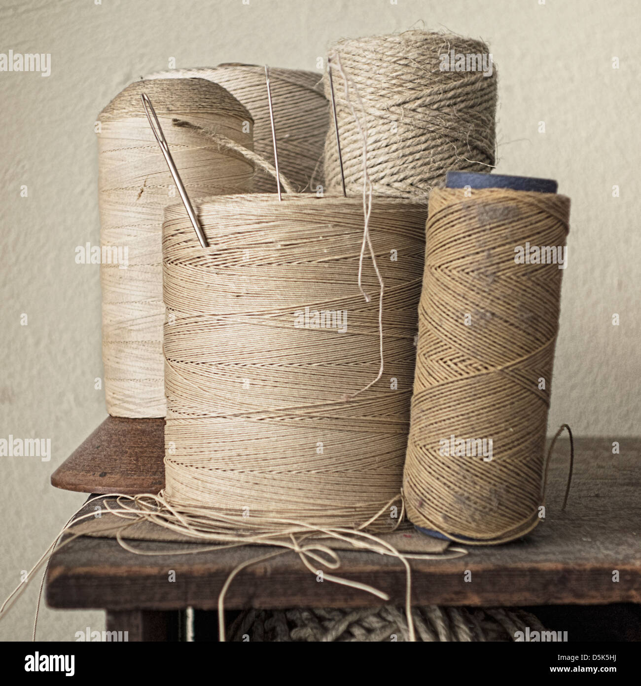 Spool of threads Stock Photo - Alamy