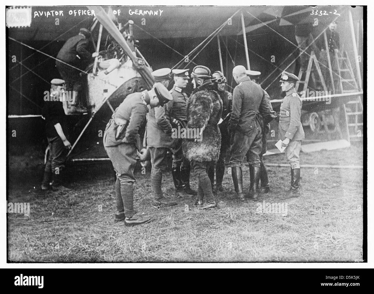 A photograph of a German aviator officer during World War I, likely ...